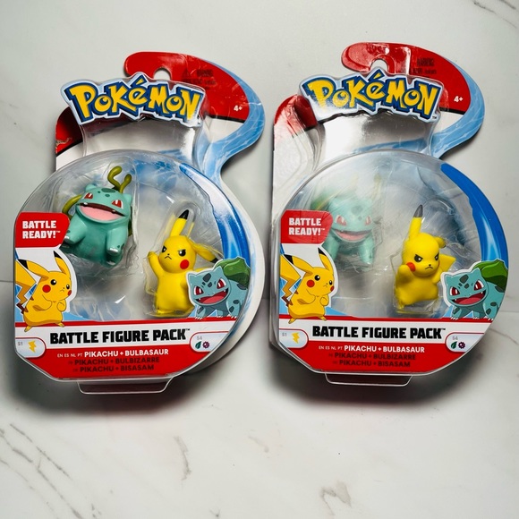 Pokemon | Toys | New Pokemon 4 Battle Figure 2 Packs 4 Pikachu 2 ...